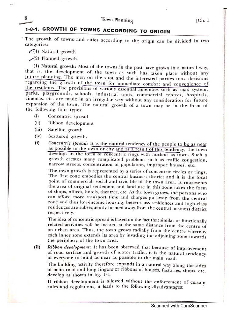 Growth of Towns According To Origin | PDF