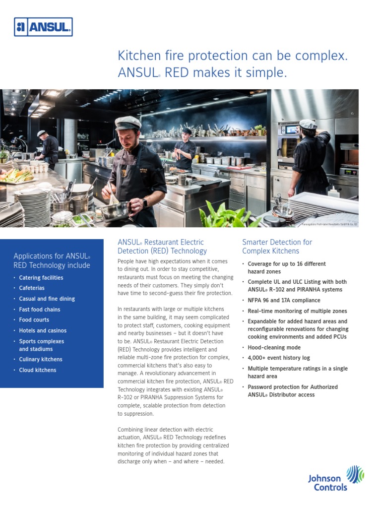 Ansul RED Kitchen | PDF | Restaurants | Kitchen