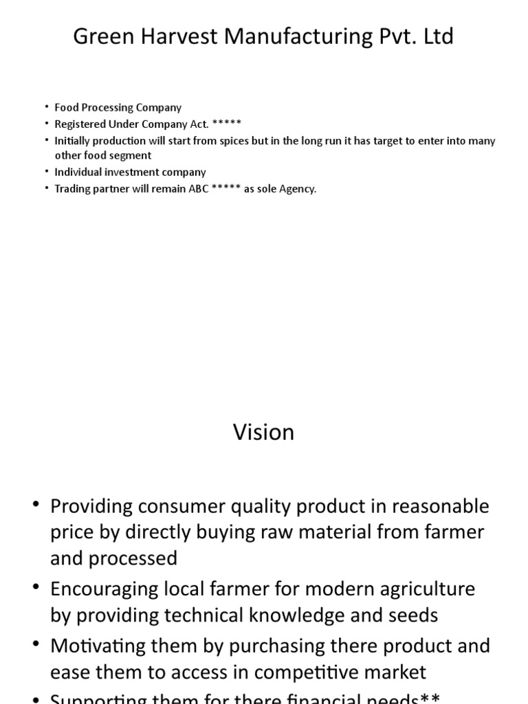 Spices Manufacturing Business Plan | PDF | Packaging And Labeling ...