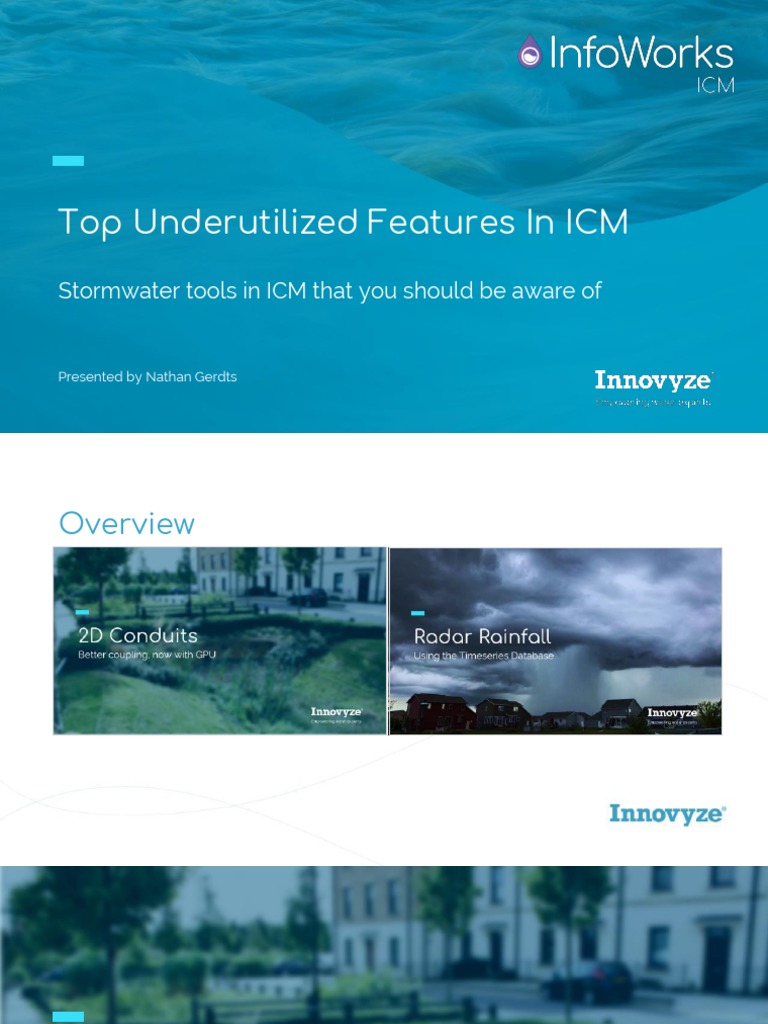 Innovyze Underused Features in Icm For Stormwater | PDF | Databases | Simulation