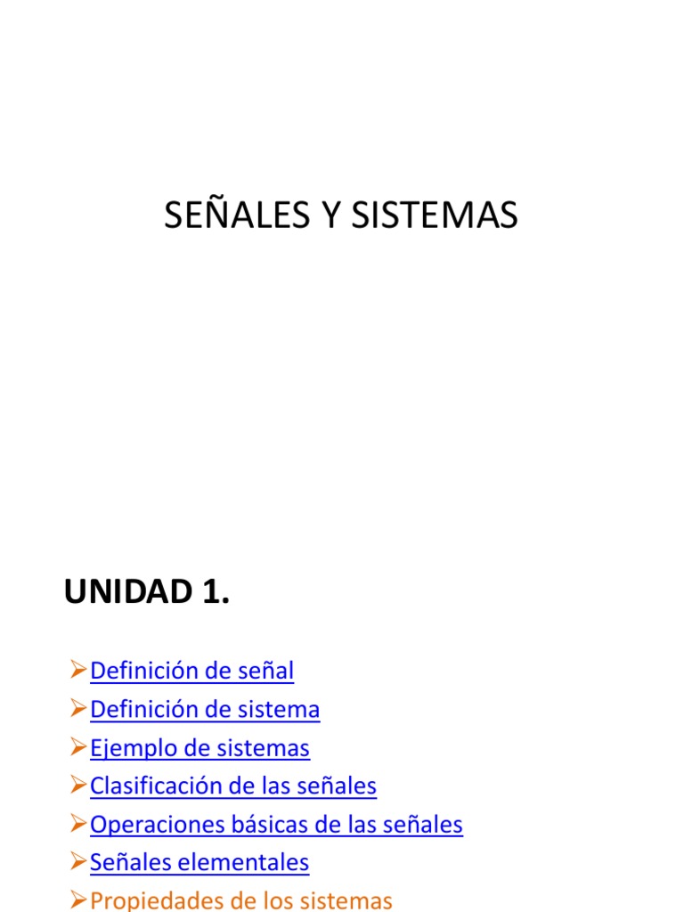 Señales y Sistemas. Conceptos Basicos. | PDF | Frecuencia | Funcion exponencial