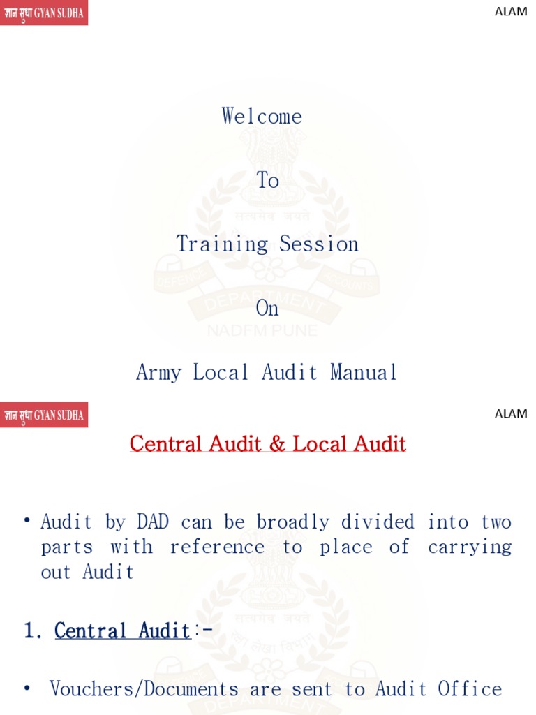 Army Local Audit Manual Training | PDF | Audit | Voucher