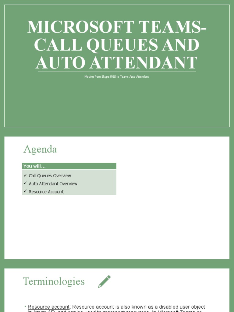 Microsoft Teams - Call Queues and Auto Attendant Creation and Set Up ...