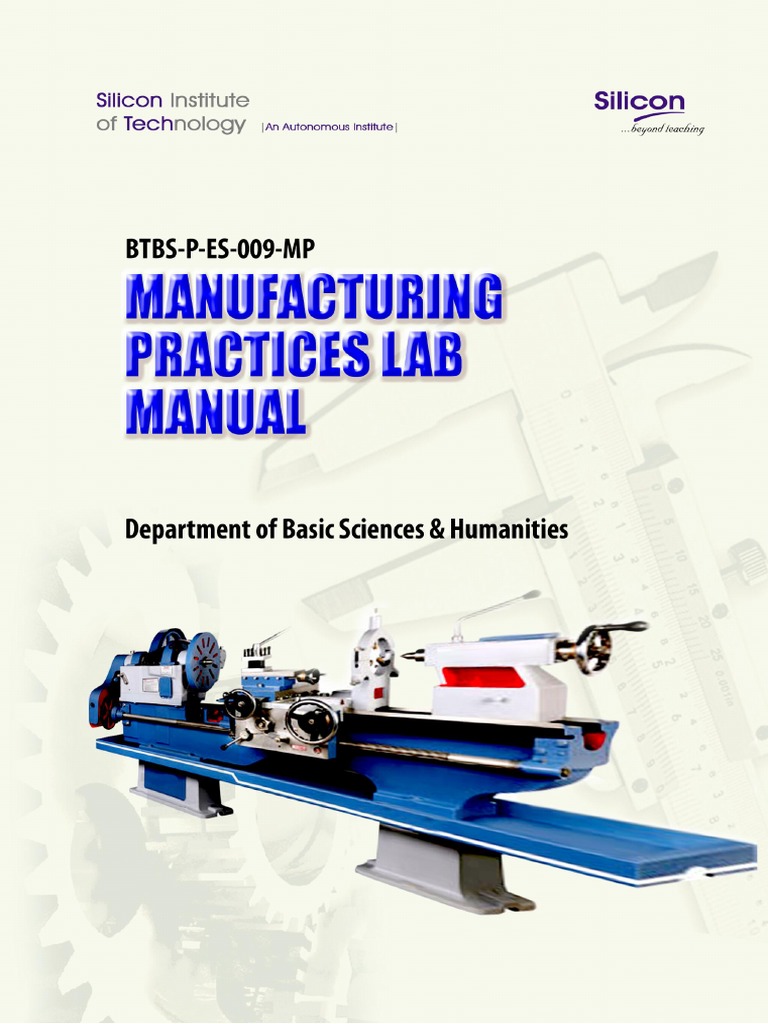 Manufacturing Practices Lab Manual | PDF | Drill | Drilling