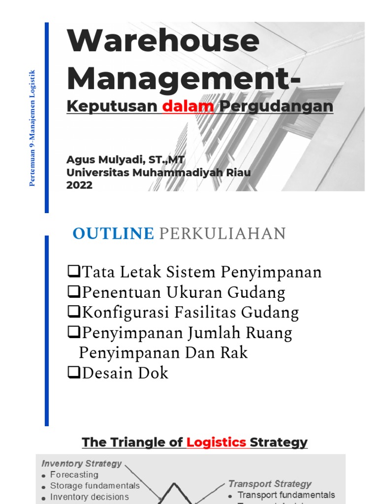 72eb5 Pertemuan 9 Warehouse Management | PDF