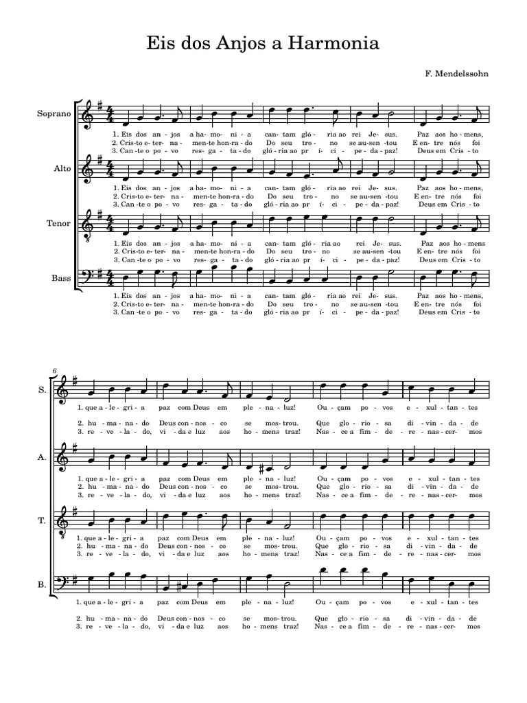 Eis Dos Anjos A Harmonia | PDF
