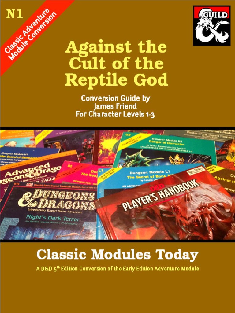 Classic Modules Today N1 Against The Cult of The Reptile God (5e) | PDF ...