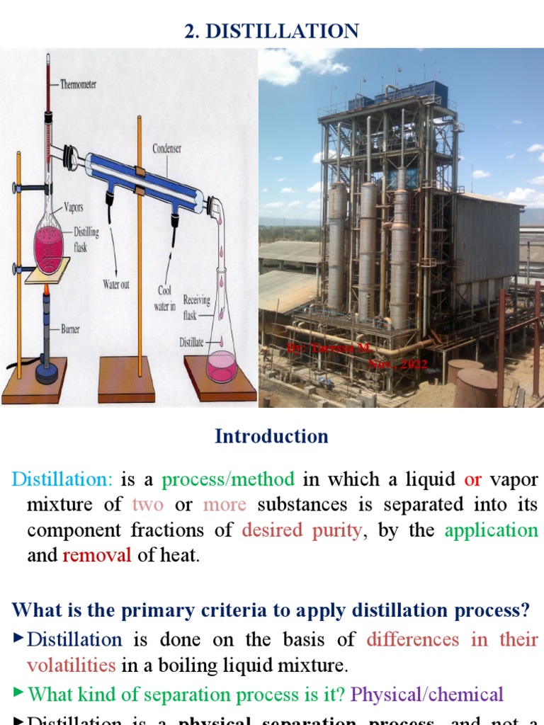 Chapter - 2 Distillation | Download Free PDF | Distillation | Continuum Mechanics