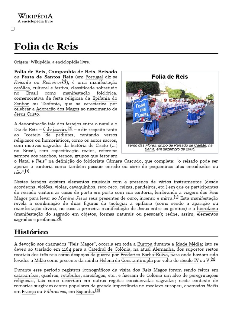 Folia de Reis | PDF | Magos Bíblicos | Natal