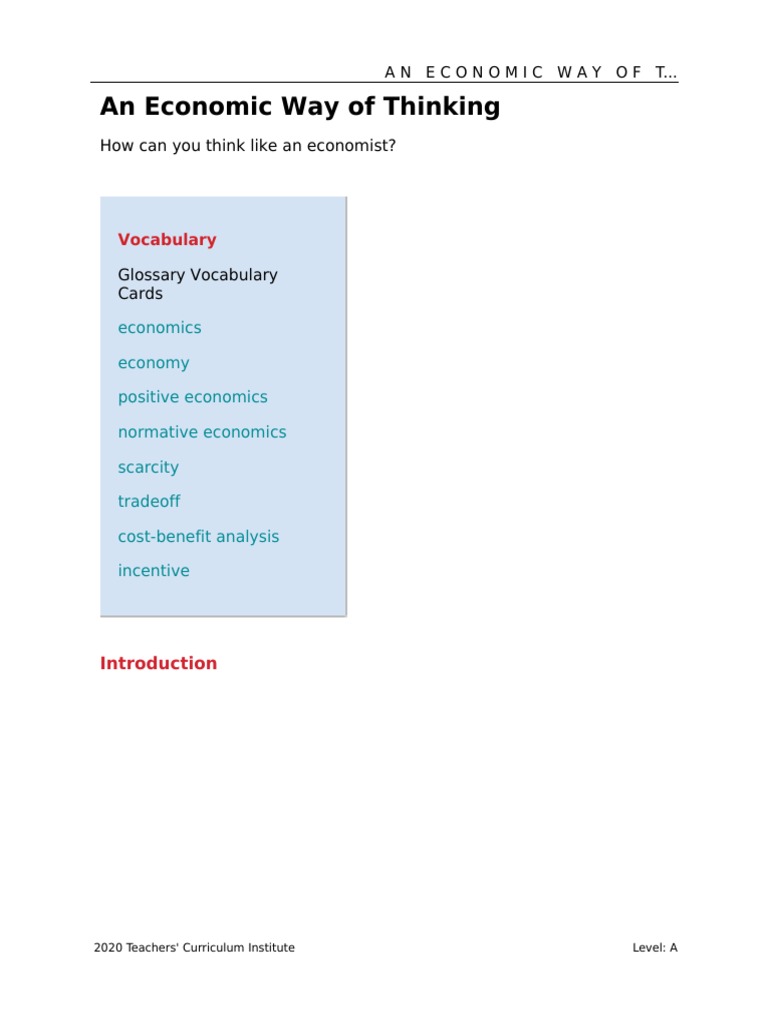 Econ Alive The Power To Choose 9781934534458 | PDF | Economics | Mick ...