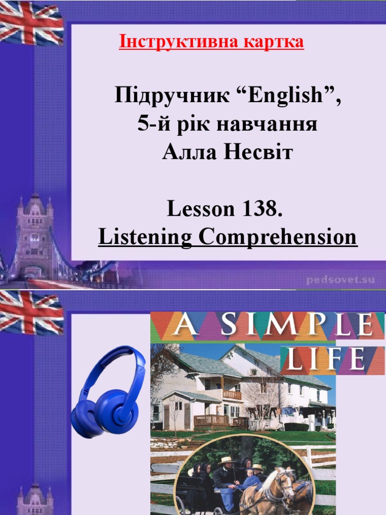 Lesson 138. Listening Comprehension | PDF