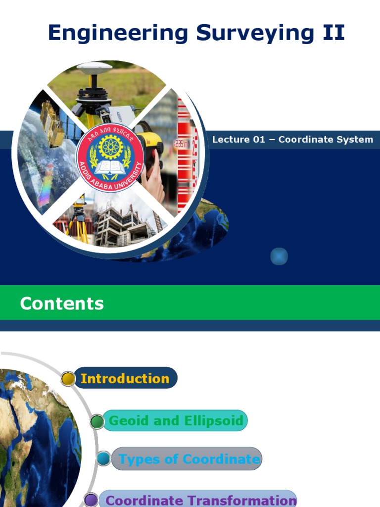 Chapter 1 PPT 3rd Year Surevy | PDF | Latitude | Geodesy