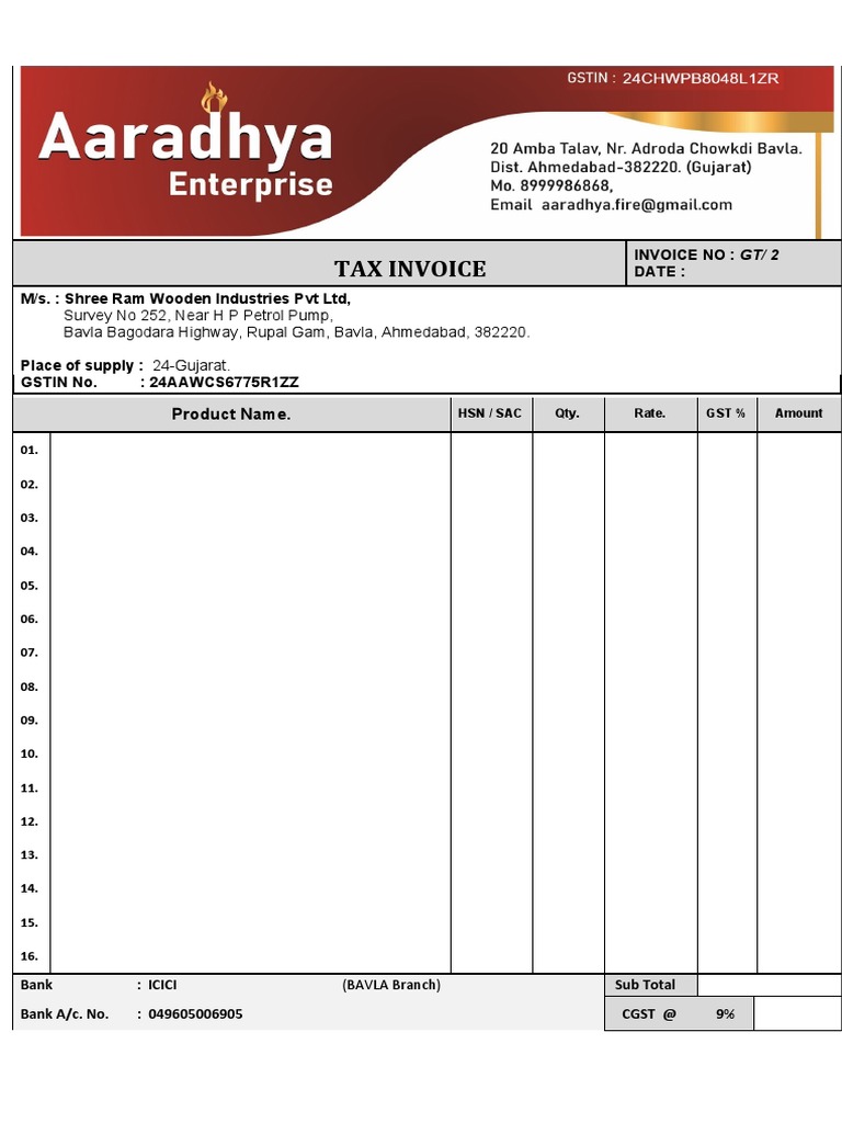 GST Invoice Format No. 23 | PDF | Public Finance | Economies