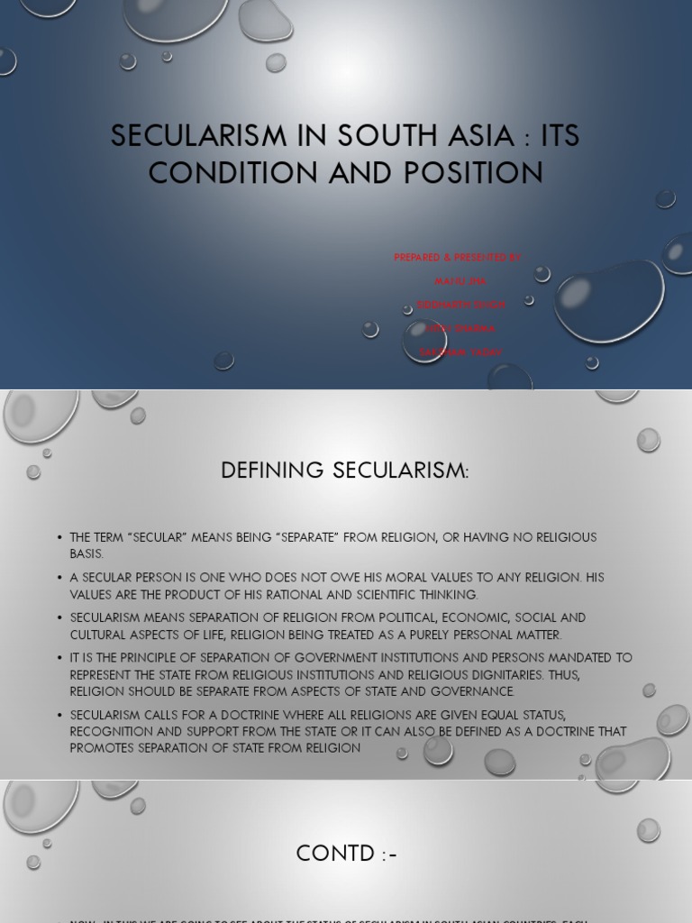 Secularism in South Asia | PDF | Secularism | Minority Group