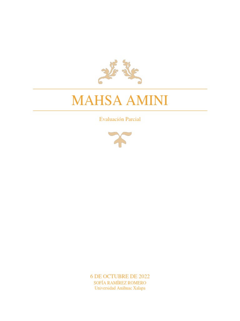 Evaluación Parcial Mahsa Amini | PDF | Hijab | Mahoma