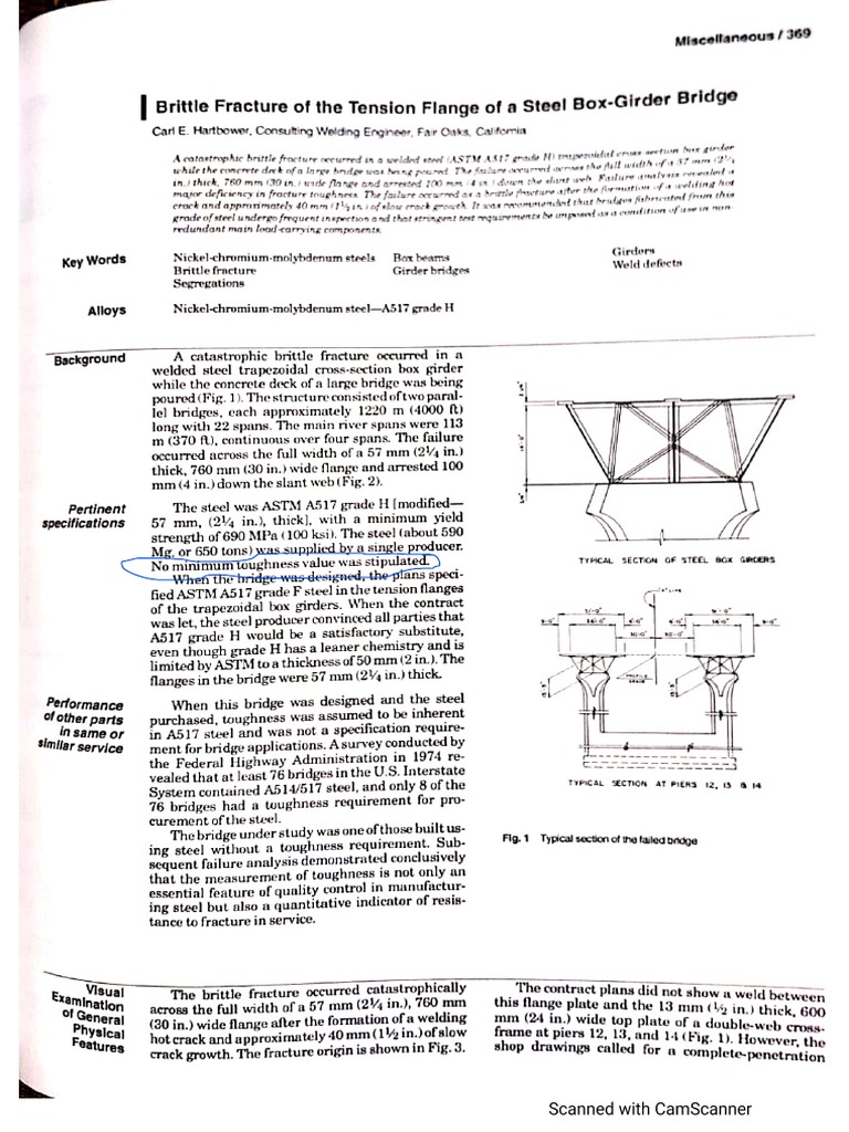 Case 5 Failure of A Steel Box-Girder Bridge | PDF