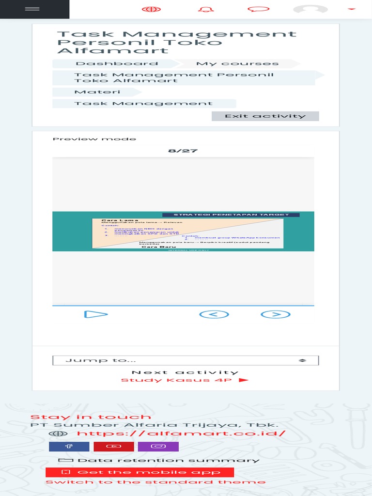 Task Management Personil Toko Alfamart Task Management | PDF
