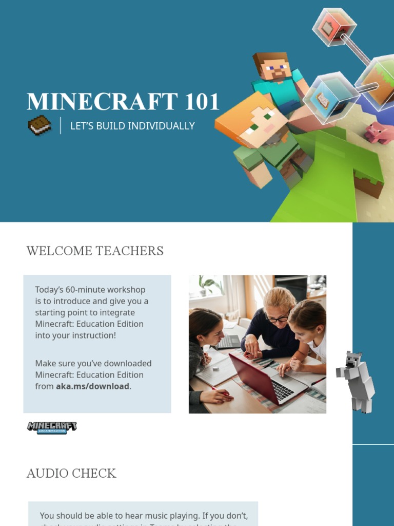MASTER Minecraft 101 Final | PDF | Minecraft | Lesson Plan