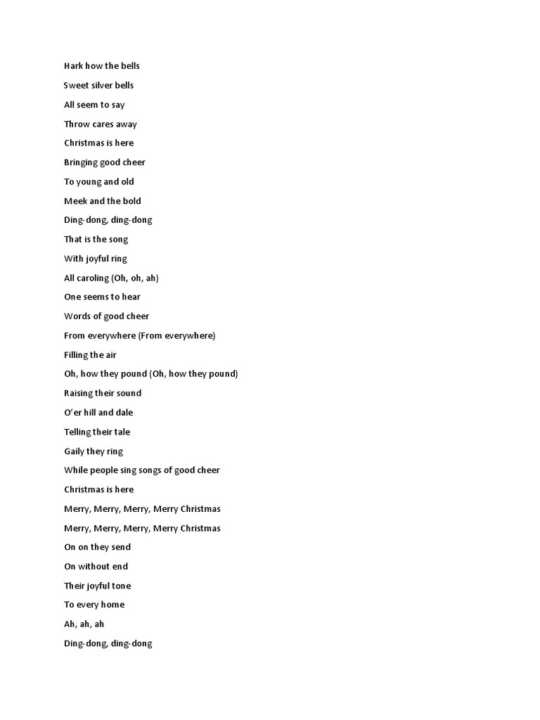 Carol of The Bells Paroles | PDF