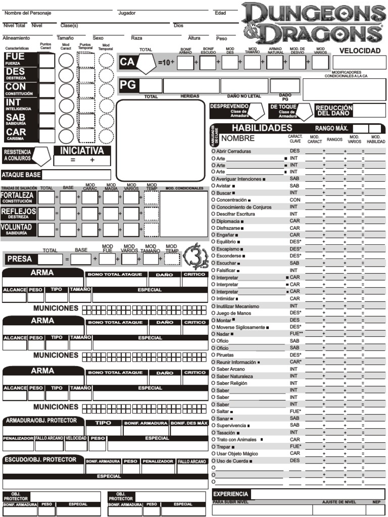 Backup of D&D 3e Especial - CDR | PDF