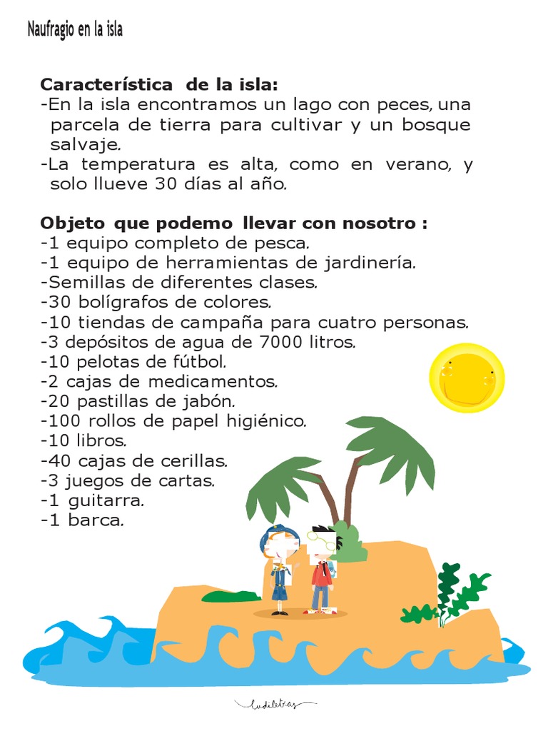 Naufragio en La Isla - S14 - P5-ESP-Ludiletras1 | PDF