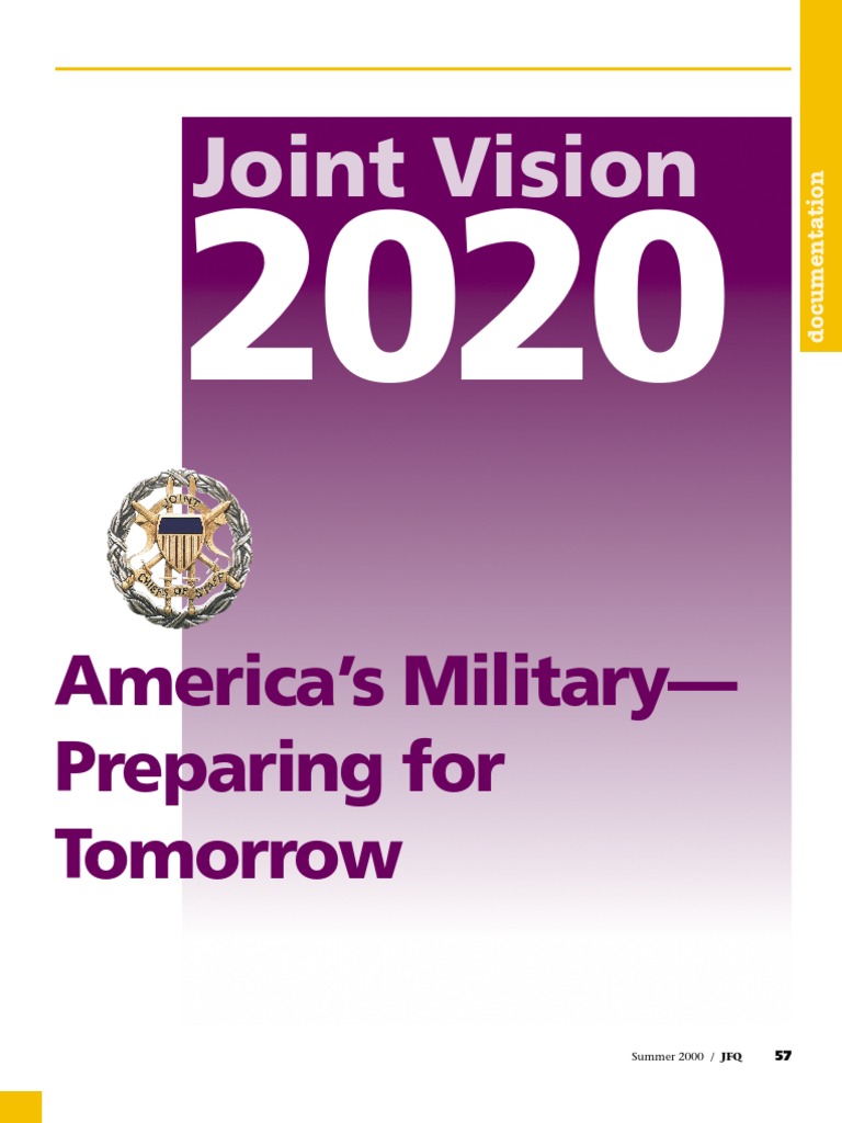 Joint Vision 2020: Future Military Strategy | PDF | Military ...
