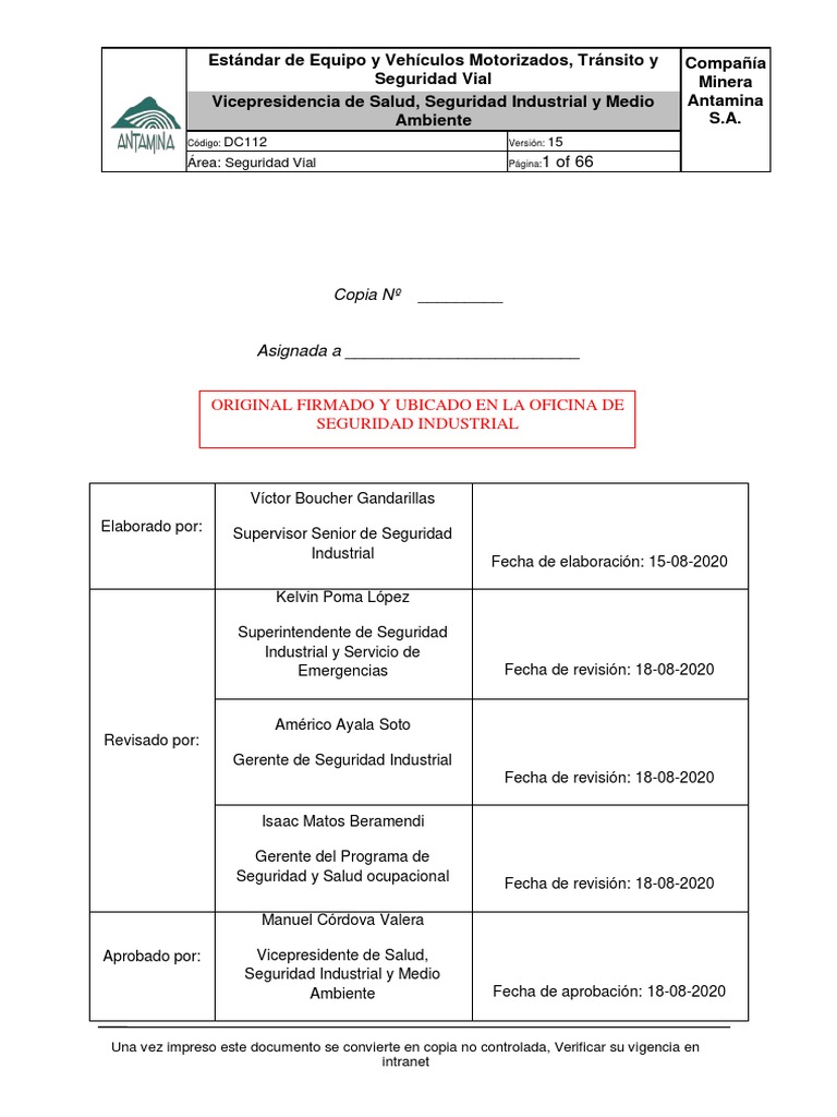 DC 112 Equipo Motorizado Transito y Segu | PDF | Peatonal | Licencia de ...