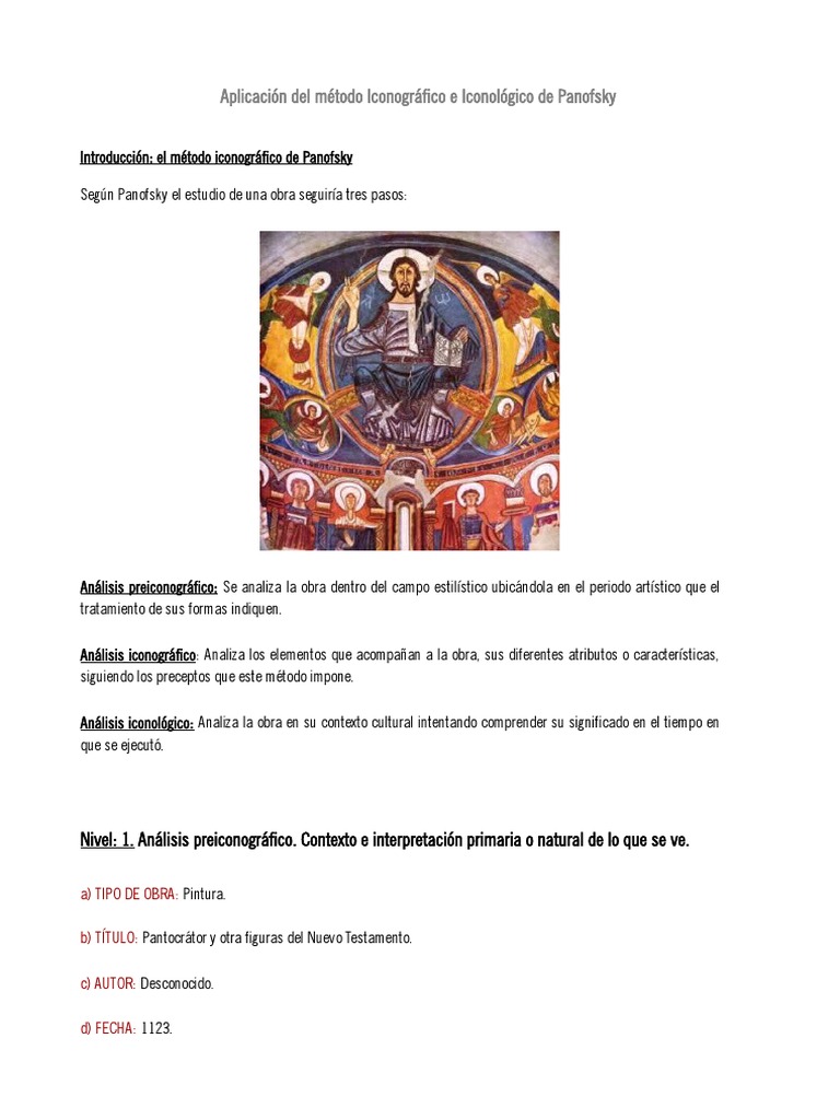 Ejemplo de Análisis Iconográfico e Iconológico | PDF | Jesús | La ...