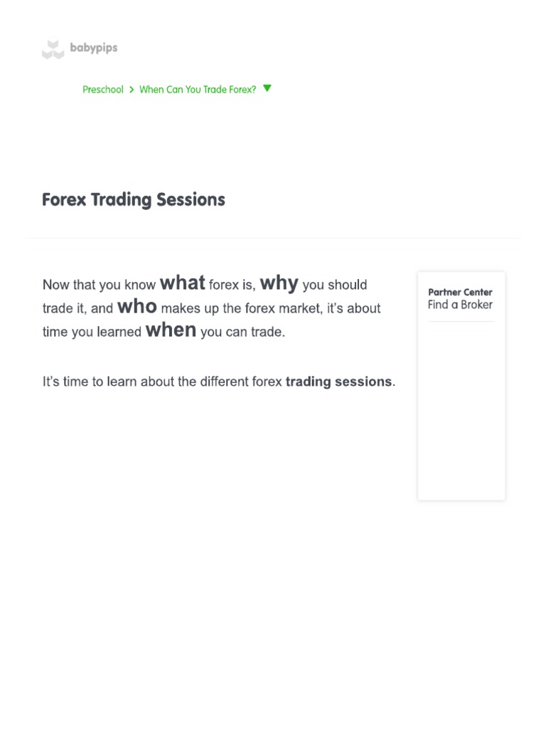 Forex Trading Sessions | PDF