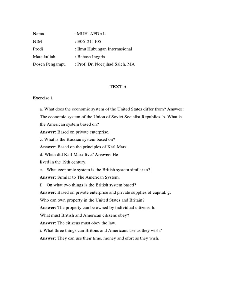 Comparative Analysis of Economic Systems | PDF | Economic System ...