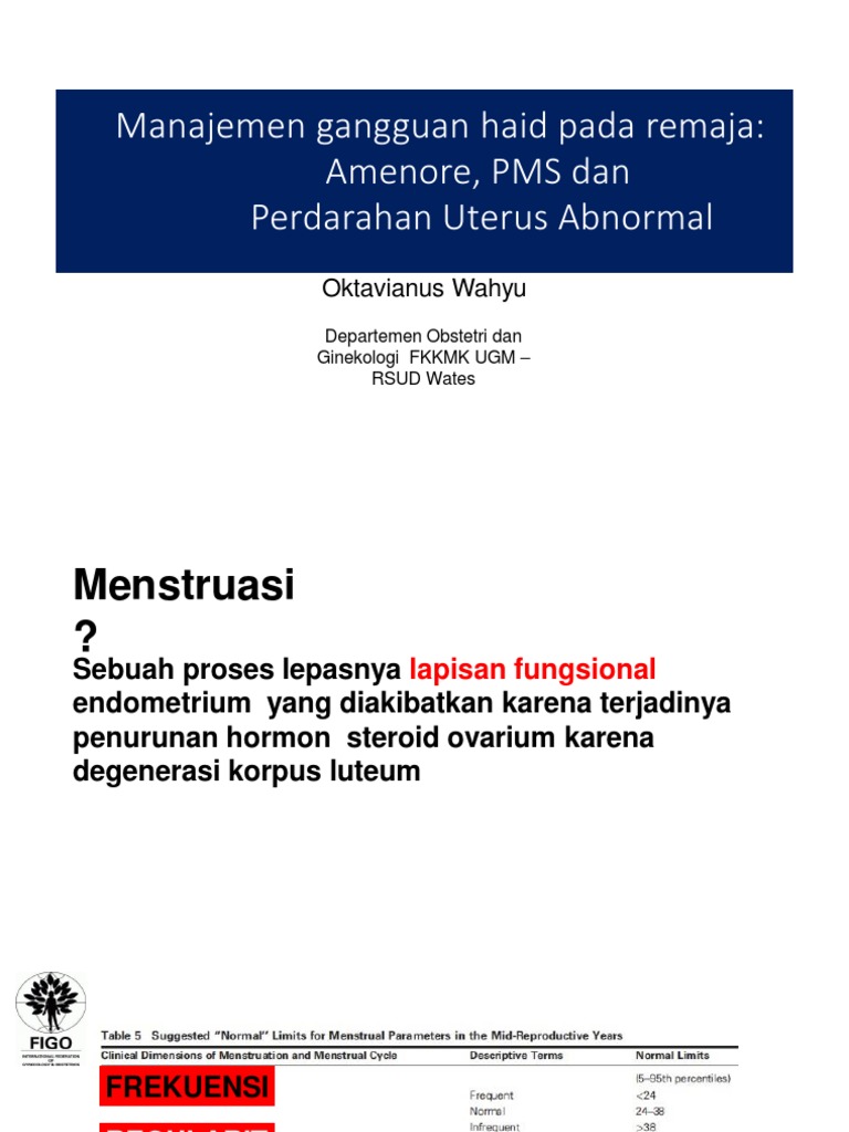 Manajemen Gangguan Haid | PDF | Luteinizing Hormone | Menstrual Cycle