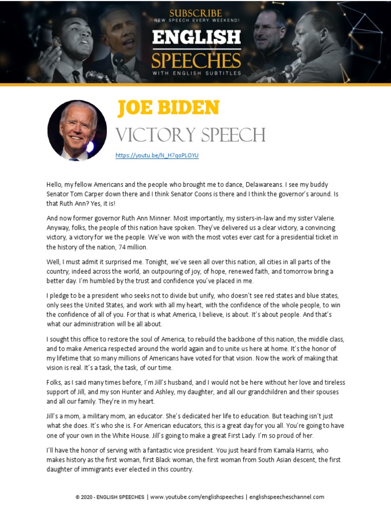 Transcript - Joe Biden | PDF | Democratic Party (United States ...