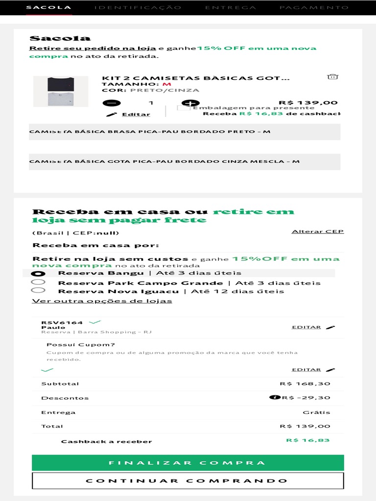 Finalizar Compra | PDF