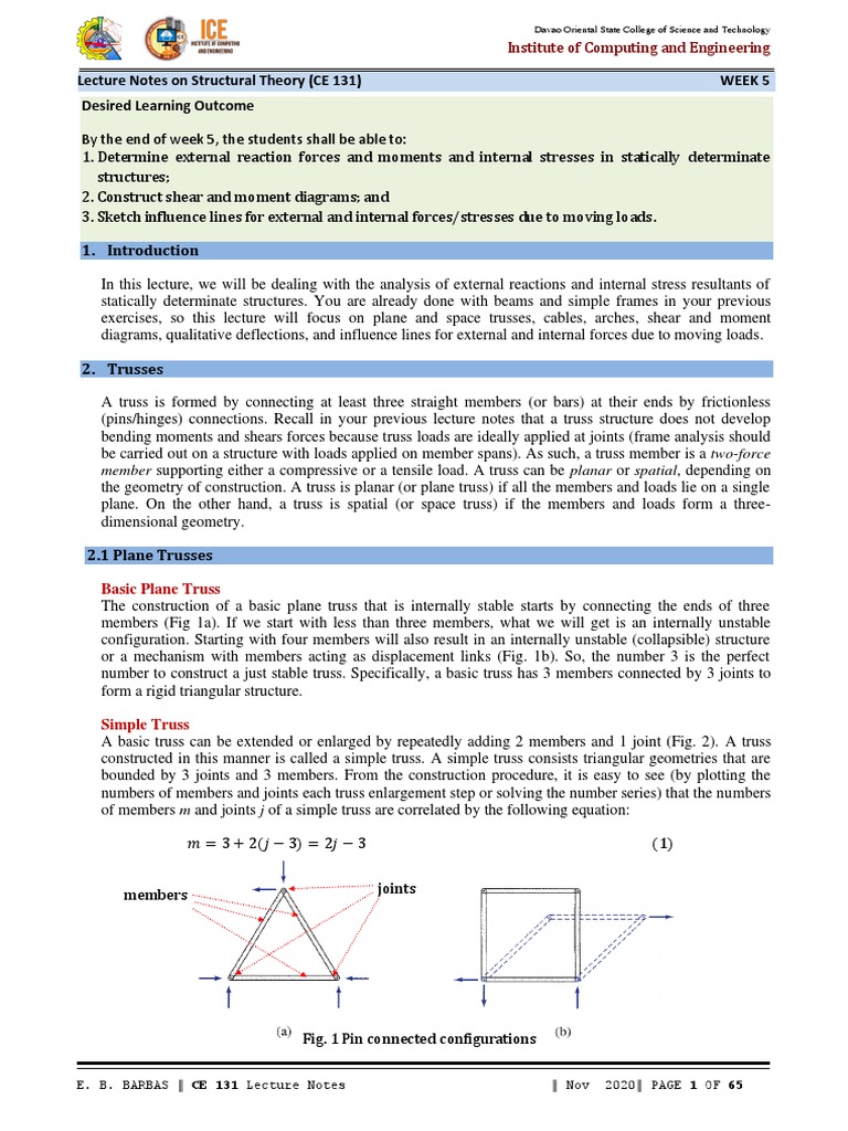 WEEK 2 5 Updated | PDF | Truss | Stress (Mechanics)