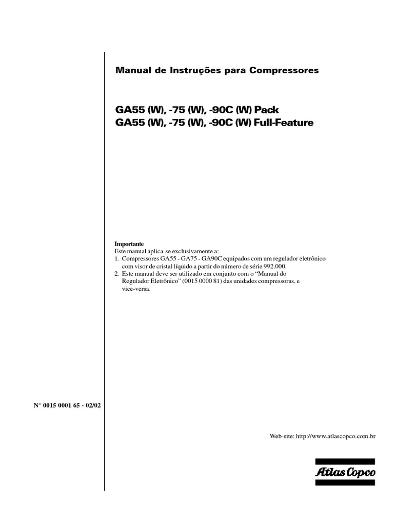Manual Comp. Ga55 - 90c Mk-III | PDF | Eletrônicos | Bens manufaturados
