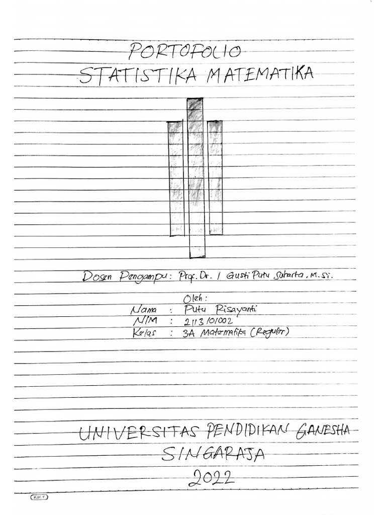 3MM 002 Putu Risayanti Portofolio I Statmat 2 | PDF