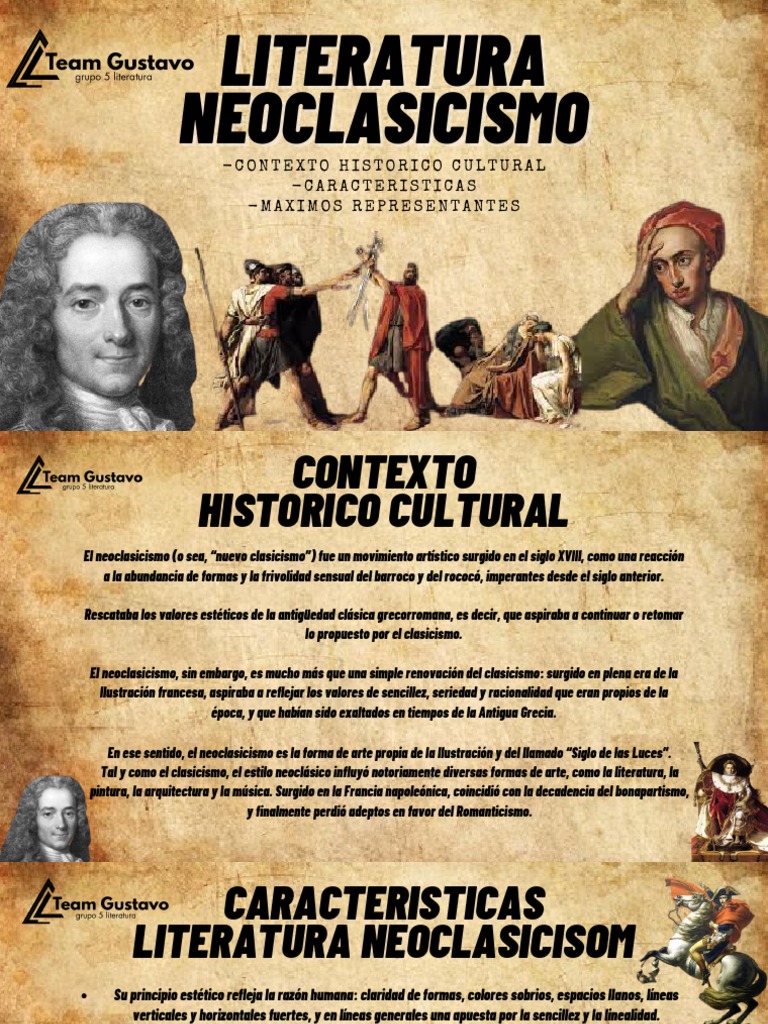 LITERATURA Neoclasicismo | PDF | Clasicismo | Era de iluminacion