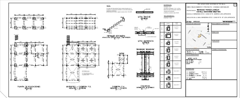 Estructura-Romulo & Gonza-H1 | PDF | Diseño arquitectonico | Arquitectura