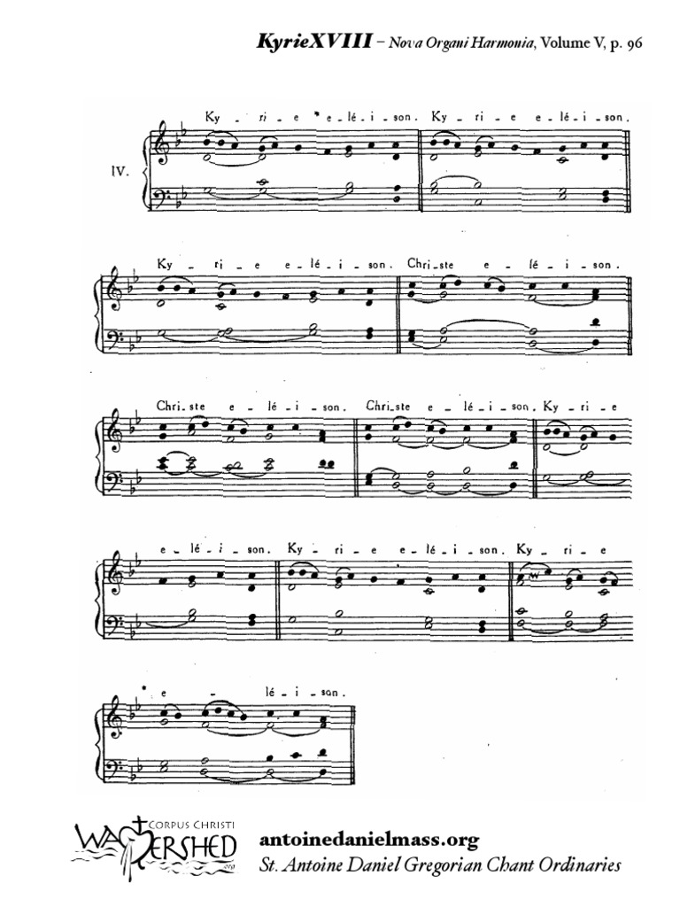 St. Antoine Daniel Gregorian Chants | PDF