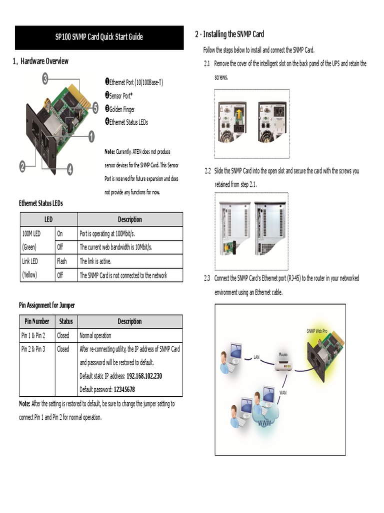 Configuring and Monitoring UPS Devices with ATEN's SP100 SNMP Card and ...