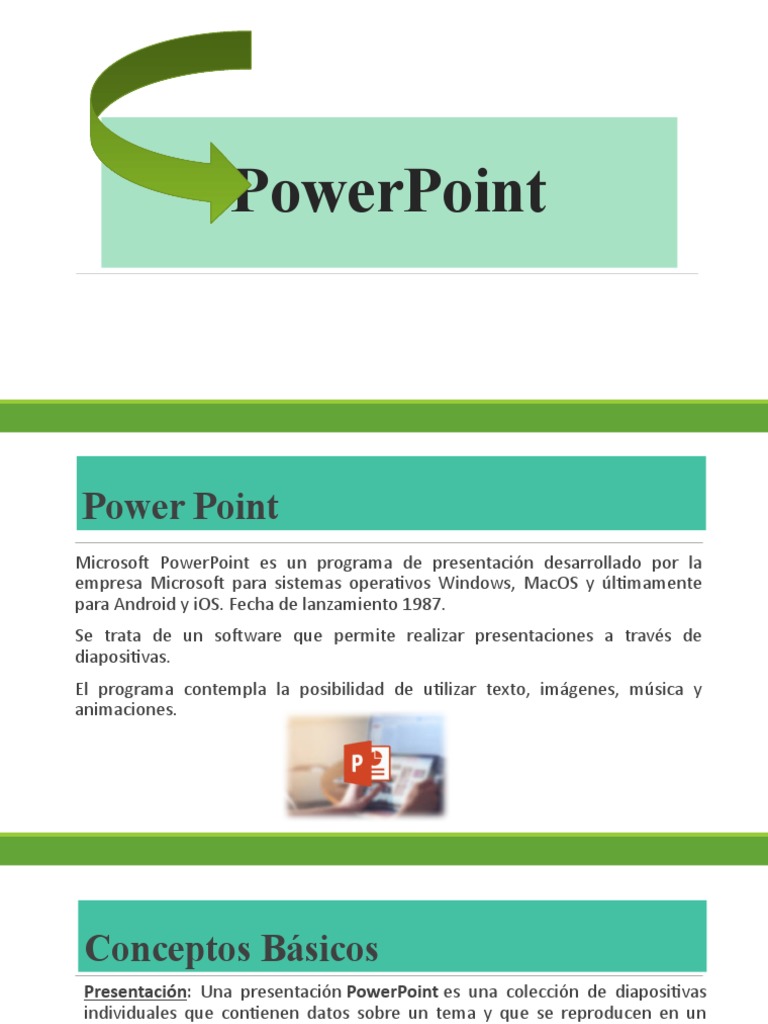 Power Point-Primera Parte | PDF | Microsoft PowerPoint | Software