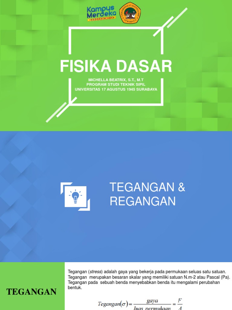 Tegangan Dan Regangan | PDF