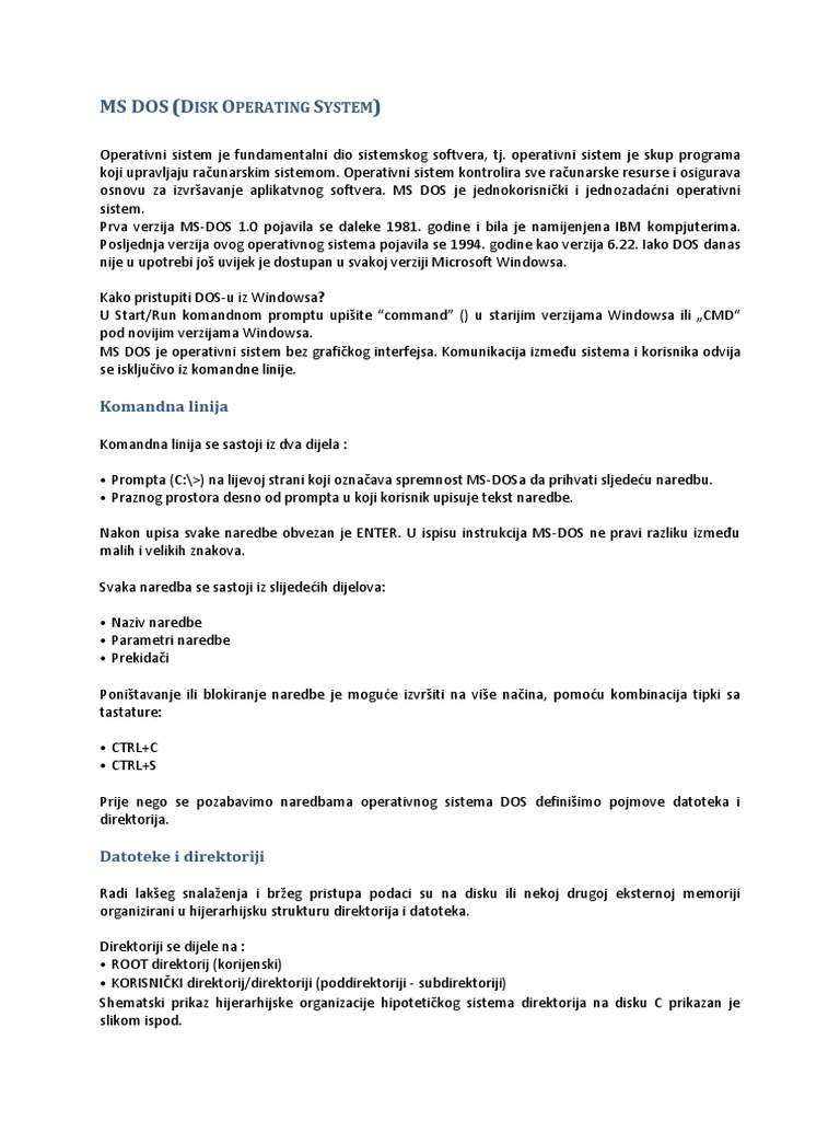 Uvod U DOS | PDF