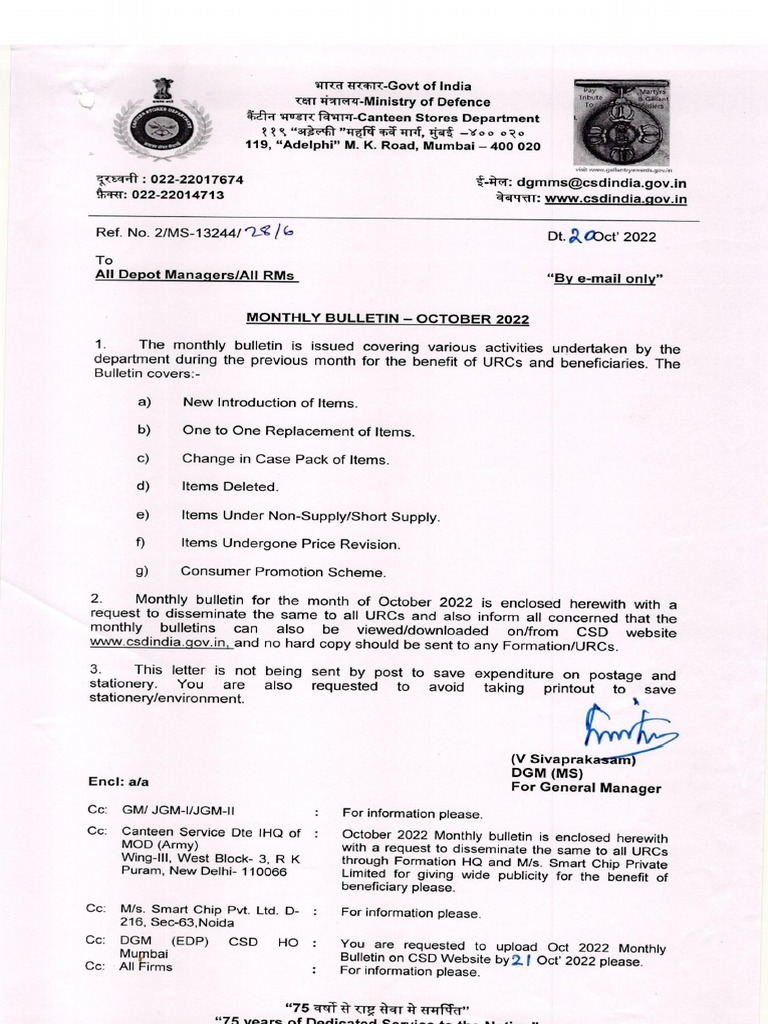 Monthly Bulletin Oct 22 | PDF