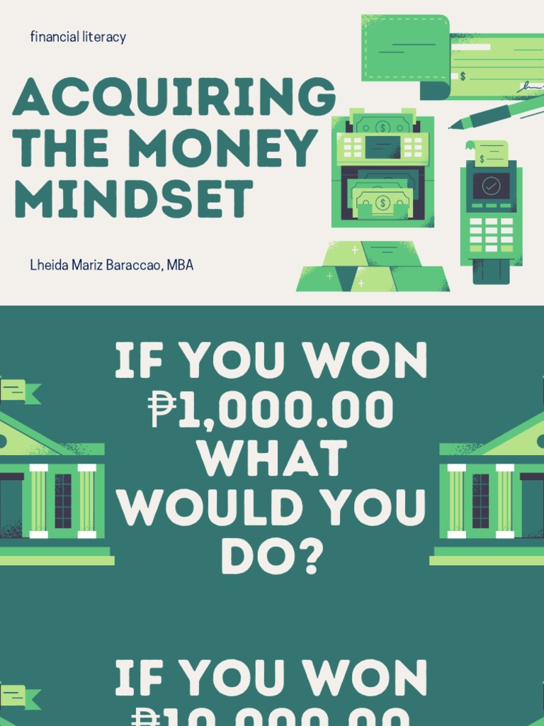 The Money Mindset | Download Free PDF | Credit | Finance & Money Management
