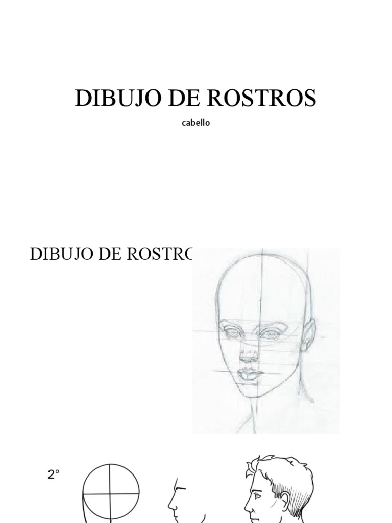 Dibujo de Rostros | PDF | Pelo | Dibujo
