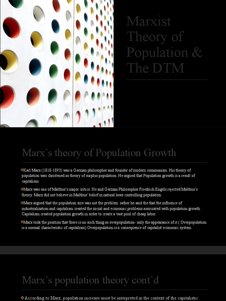 Marxist Theory of Population | PDF | Capitalism | Birth Rate
