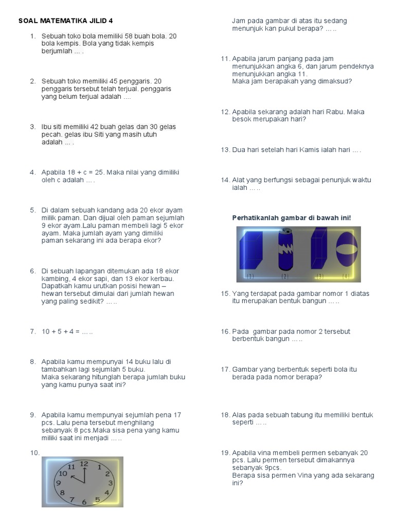 Matematika Dasar dan Geometri Sederhana | PDF