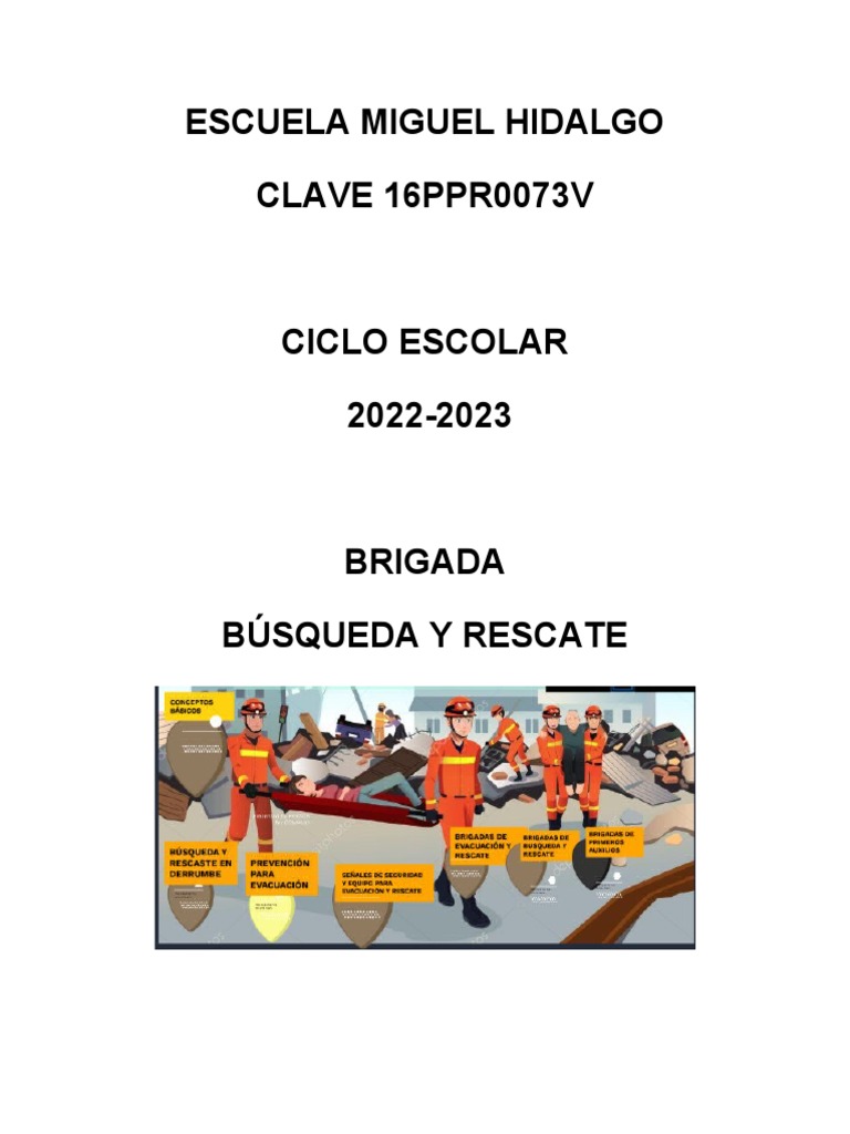 Brigada de Búsqueda y Rescate | PDF