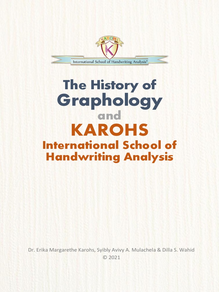 History of Graphology & KAROHS School (v.3.3 A5) | Download Free PDF ...